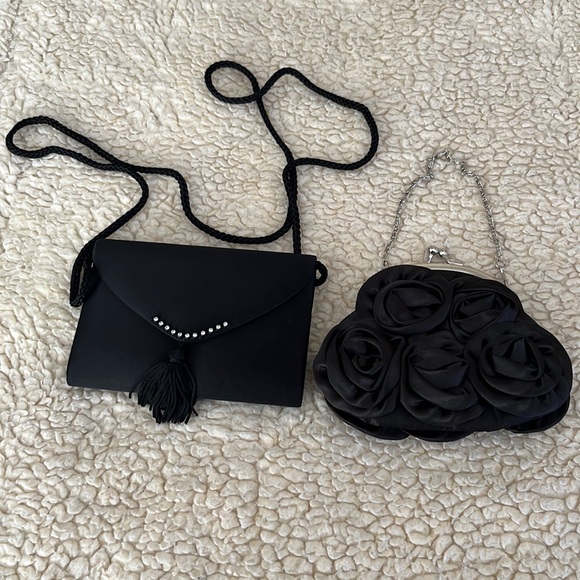 Bags | Set Of 2 Black Mini Purses | Poshmark